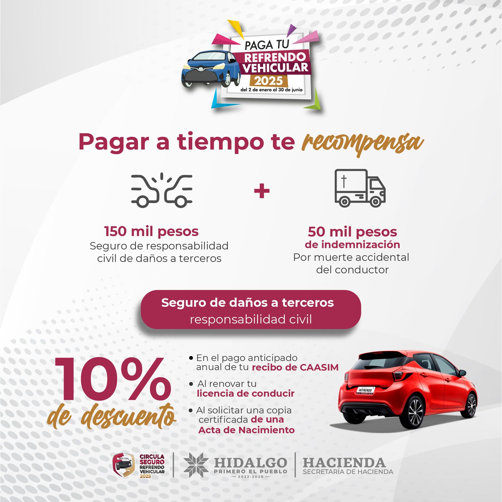 Gobierno de Hidalgo otorga beneficios por pago de Refrendo Vehicular ...